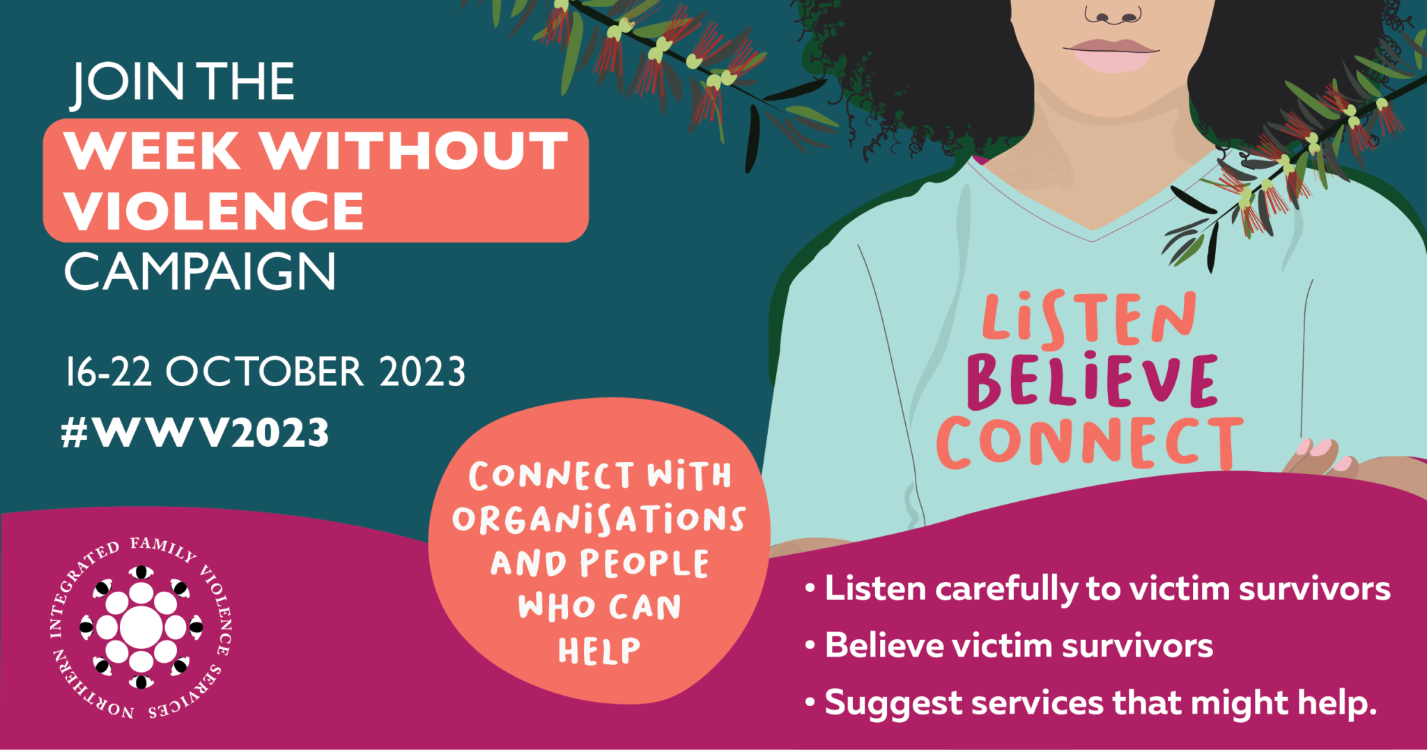 Week Without Violence Social Media Tiles | NIFVS